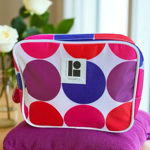 Lisa Perry | Bags | Este Lauder X Lisa Perry Cosmetic Makeup Case Bag ...